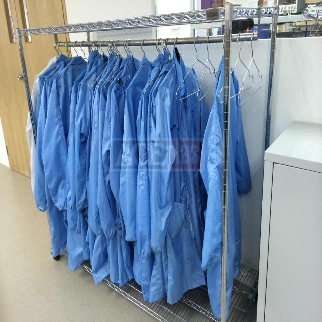 Chrome Gowning Rack - AcePlas Pte Ltd