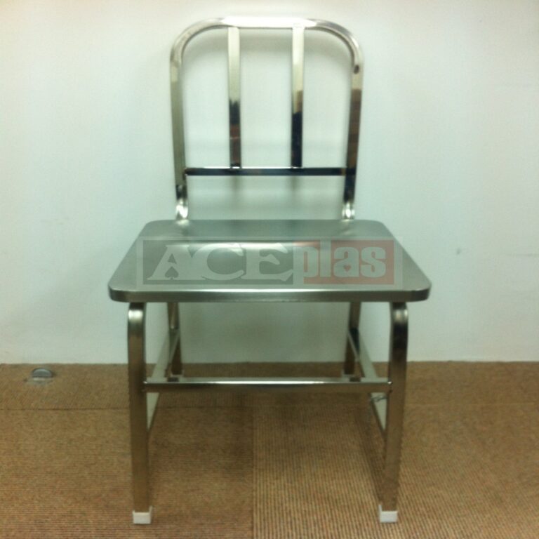 Stainless Steel Chair With 4 Legs - AcePlas Pte Ltd
